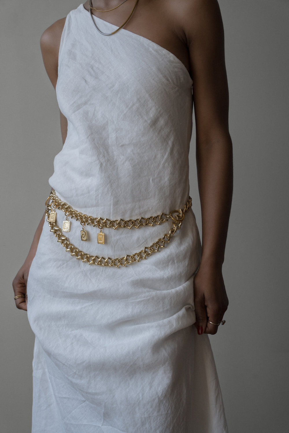 Personalized Chain Belt - Gold